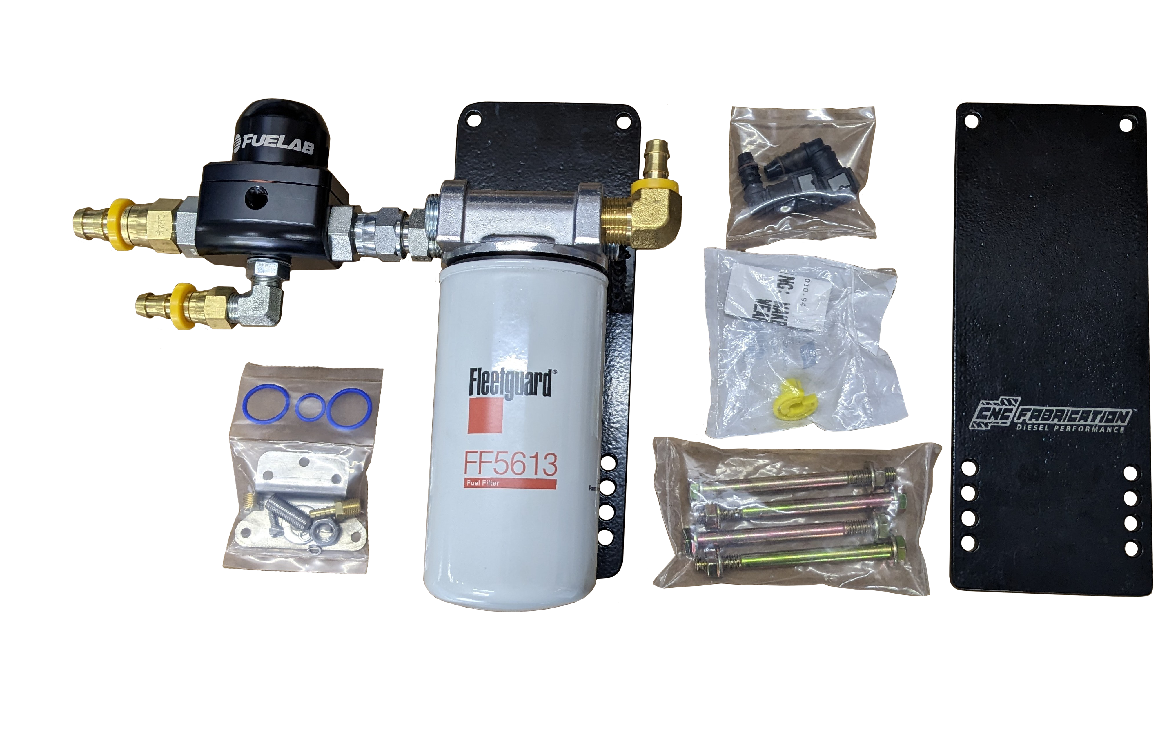94.5-03 7.3L CNC Fabrication Fuel Filter Relocation Kit - 422100 ...