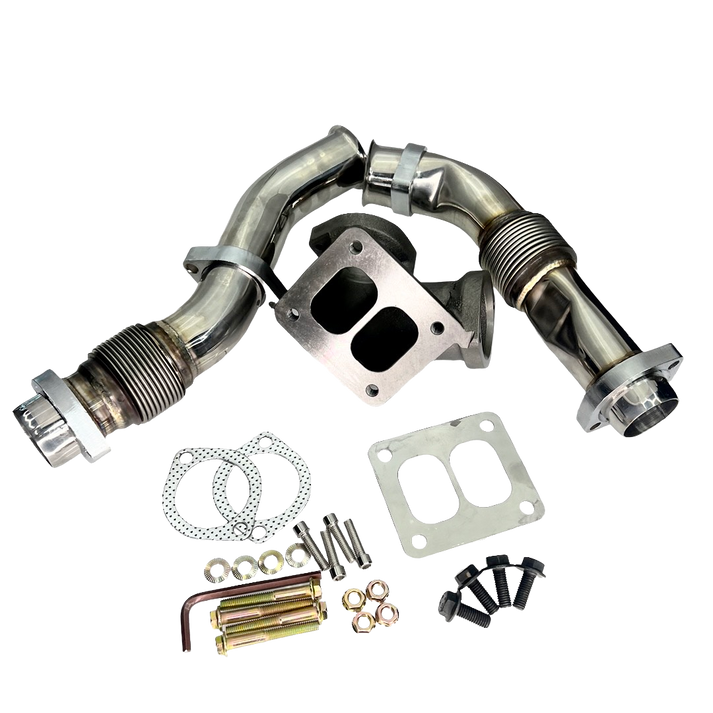 Odawgs Diesel Bellowed Up Pipes - 7.3 Powerstroke OBS (1994-1997 ...