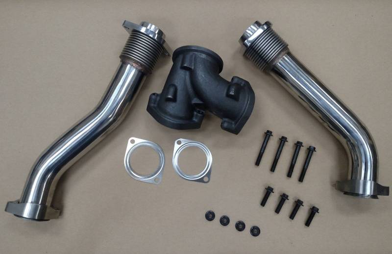 AVP Bellowed Stainless Up-Pipe Kit, Ford (1999.5-03) 7.3L Power Stroke ...