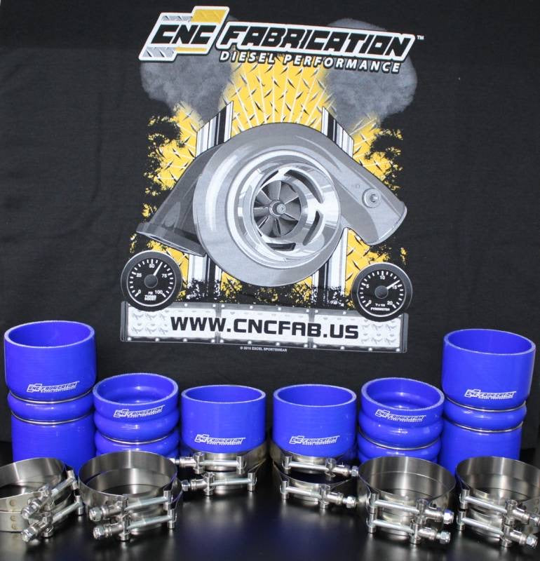 CNC Fabrication 99.5-03 7.3L Charge Air Cooler Boot Kit – JeliBuilt ...